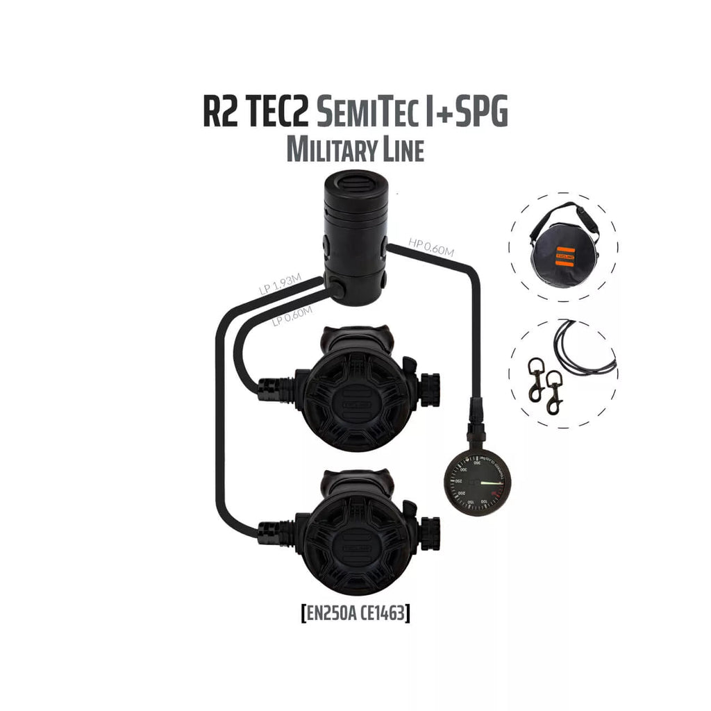 Tecline R2 TEC2 SemiTec I set with SPG - Military Line