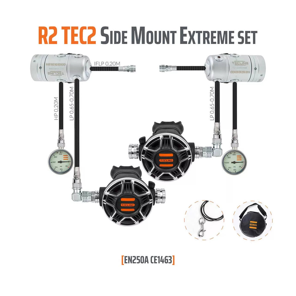 Tecline Regulator R2 TEC2 side mount - EXTREME SET